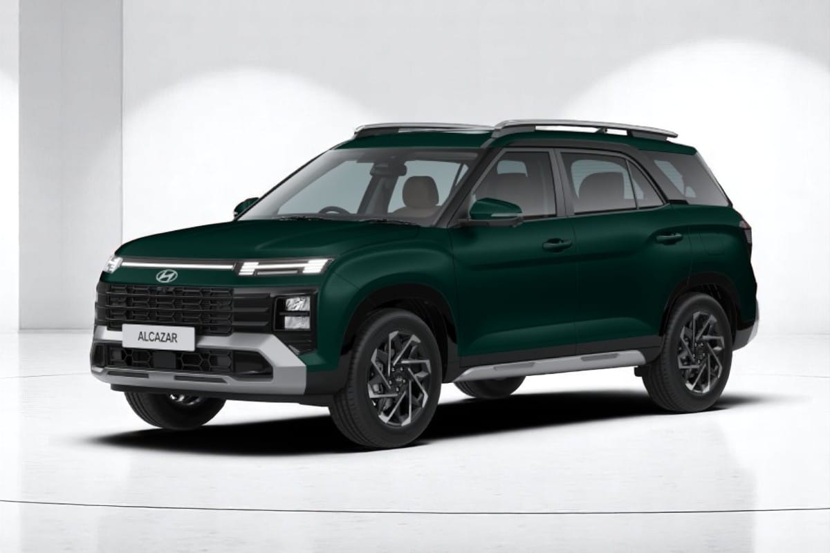Hyundai Alcazar Robust Emerald Matte – Check Robust Emerald Matte Price ...
